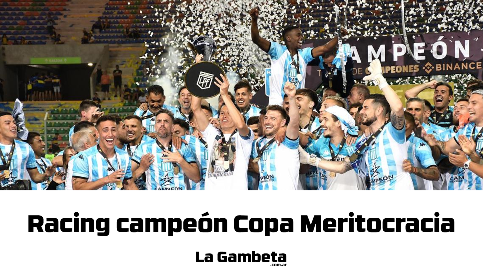 Racing campeón Copa Meritocracia – La Gambeta
